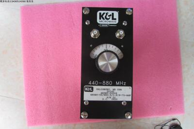美国k&L 5BT-00296 440-880MHz 75欧姆 F头 CATV 可调带通滤波器