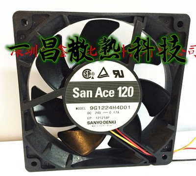 三洋SANACE120 9G1224H4D01 DC24V 0.17A 120*120*25MM轴流风扇