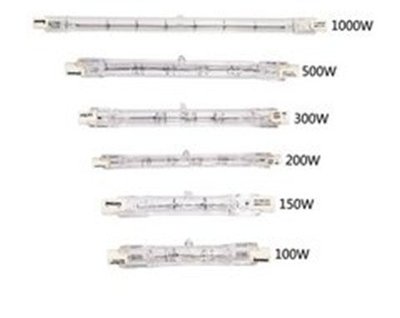 150w300w500w1000w双端卤钨小太阳灯管碘钨丝灯管工地照明