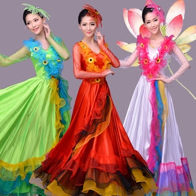 新款大合唱民族风舞台装