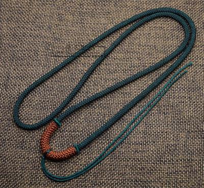 简约时尚粗款长版外套男项链绳