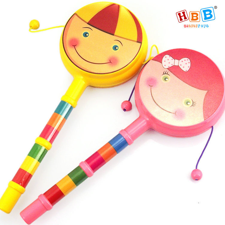 Buy 2733 infant toys new cartoon smiley face rattle rattle duplex wave ...