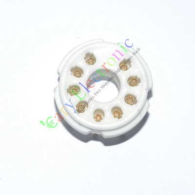 九脚陶瓷PCB电子管镀金管座音响DIY配件GZC9-Y-2-G适EL504 EL519