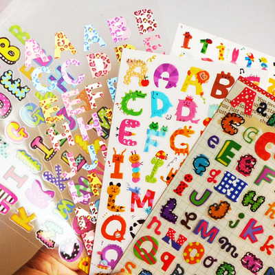 日单万用插画风格英文字母手帐