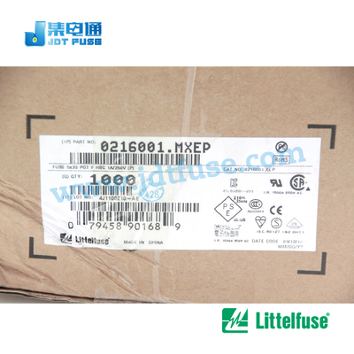 快断保险管5*20力特陶瓷保险管0216001.MXEP带引线F1A250V