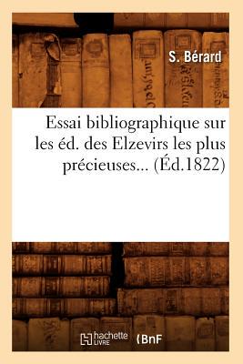 【预售】Essai Bibliographique Sur Les Ed. Des Elzevirs...