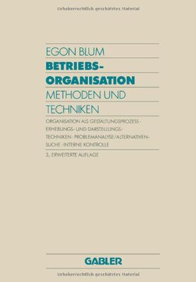 【预售】Betriebsorganisation: Methoden Und Techniken