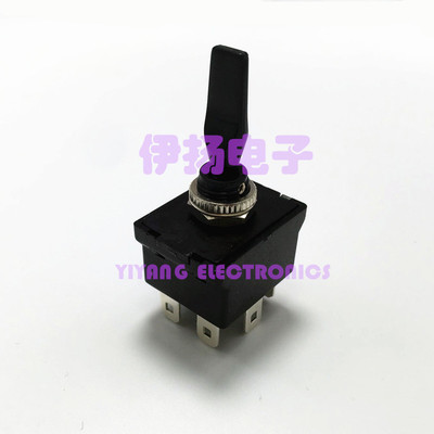SCI台湾新进进口钮子开关 R13-54B 12MM安装孔 6脚3档双边复位