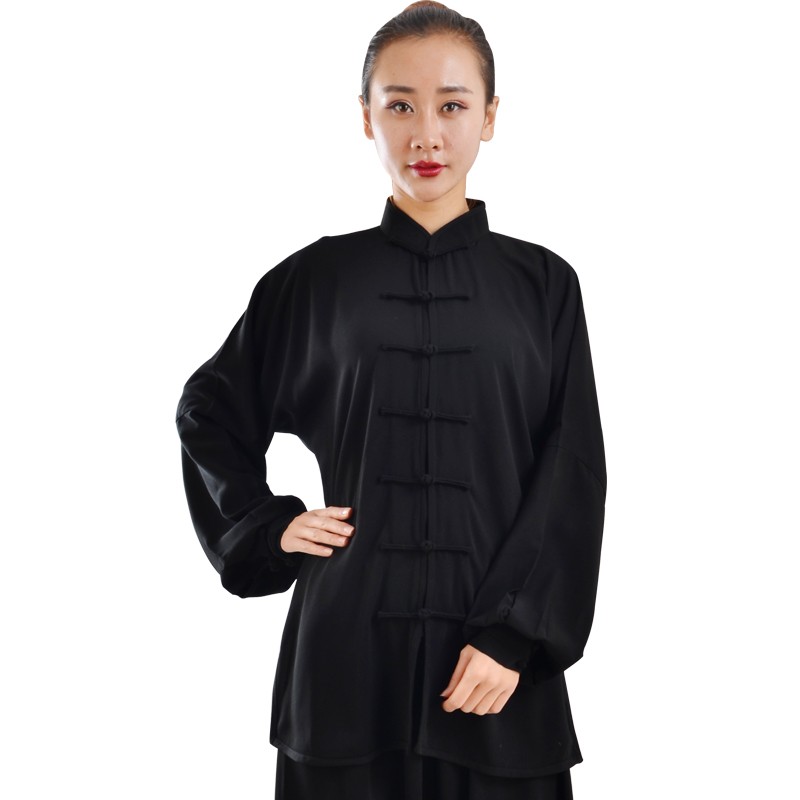 小众高货恒树太极服太极拳服装练功服春秋女棉加丝中老年武术表演