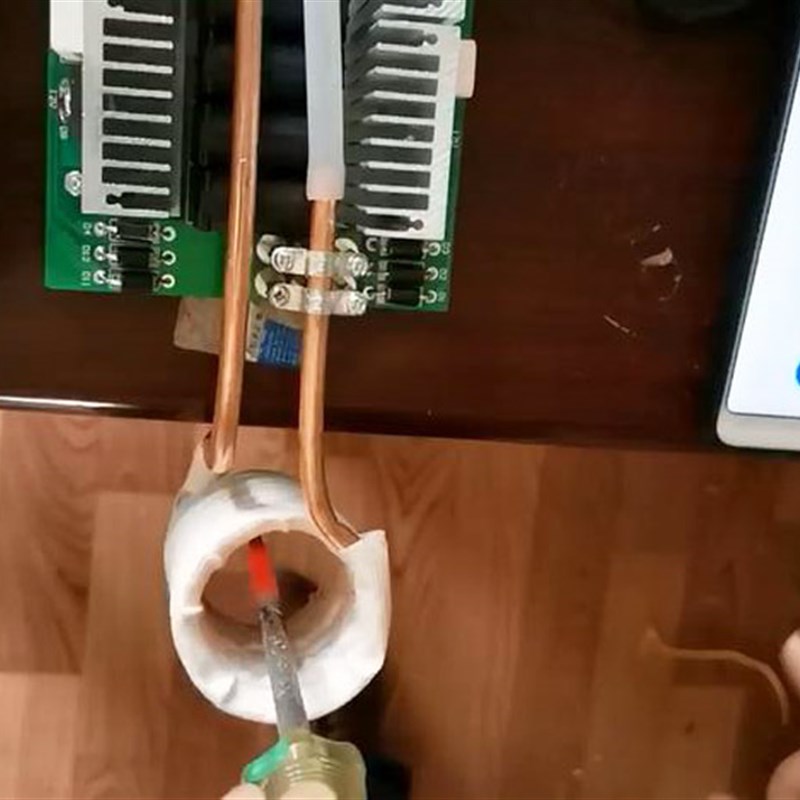 无抽头6管ZVS高频感应加热机高频淬火中频炉模块DIY套件_虎窝淘
