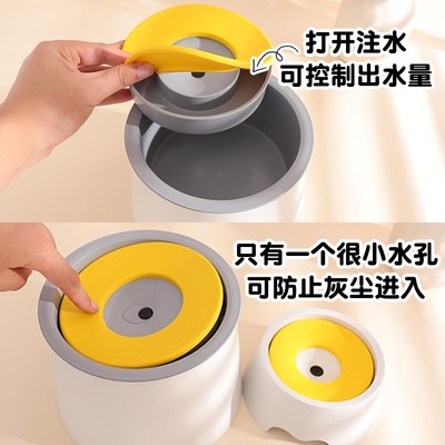 yogi喝水碗宠物不湿嘴狗碗防洒水打翻胡子湿猫狗浮力碗饮水器