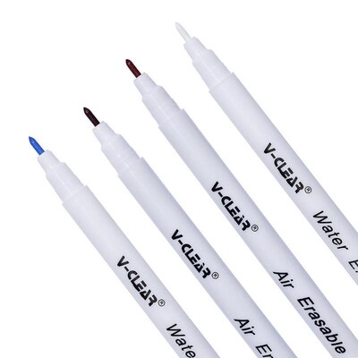 Air Erasable Pen Water Soluble Fabric Marker Vanishing DIY
