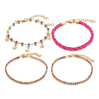 小众高货new Anklet Ankle bracelet Ladies Vintage Women Jewel