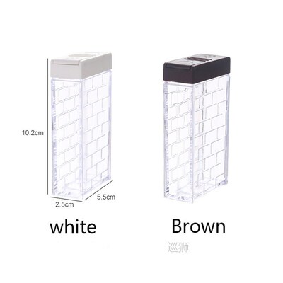 Transparent Spice Jar Set Salt and Pepper Seasoning Bottle C