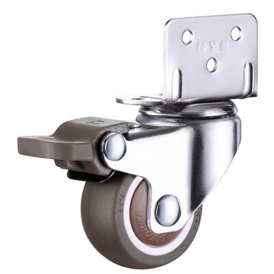 4pcs  Casters Wheels Soft Rubber Swivel Caster Quite Roller