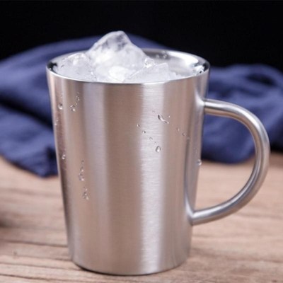 Stainless Steel Coffee Cup Double Layer Portable Tea Mug Cup