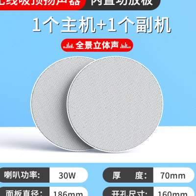厂销无线蓝牙音箱吸顶嵌入式商用店铺专用吸顶喇叭家用.天花板吊