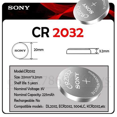 5PCS Original Sony 3V CR2032 CR 2032 DL2032 ECR2032 5004LC K_虎窝淘