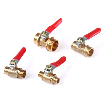New 1 x Brass Ball Valve 1/8'' 1/4'' 3/8'' 1/2'' Male To Ma