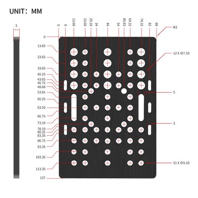 V-Slot Gantry Set 20-80mm Gantry Plate With Wheels For Alumi