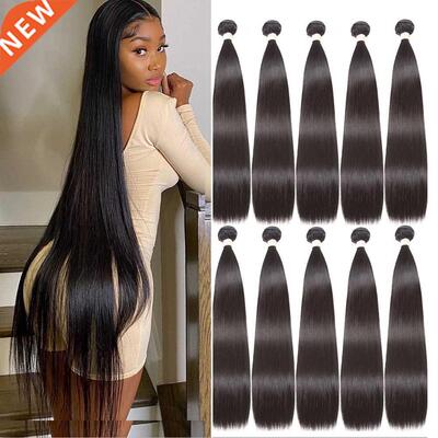 热销Peruvian raight Human Hair Bundles 3 Pcs 5 Pcs P10 Pcs W