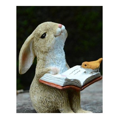 cute Easter rabbit Desk decoration fairy garden bunny animal