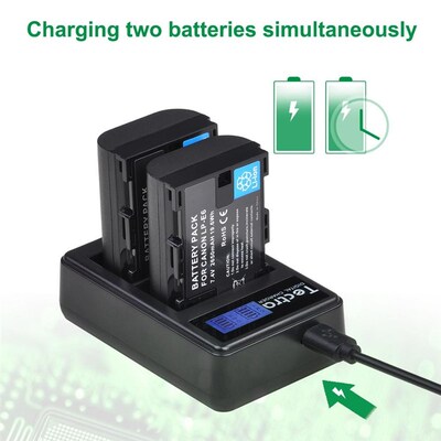 2650mAh 4PCS LP E6 lp e6n battery for Canon EOS 5D Mark IV