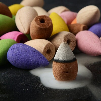 Colorful Fragrance Scent Tower Incense Floral Incense Cone W