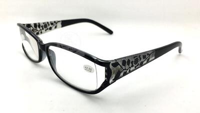 新品。Women's prelsbyopic glasses plastic frame Diamond Fash