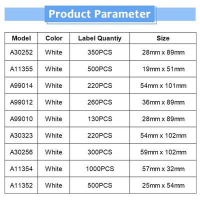 99012 1 Roll 36*89mm for DYMO 99012 Label Thermal Paper 260P