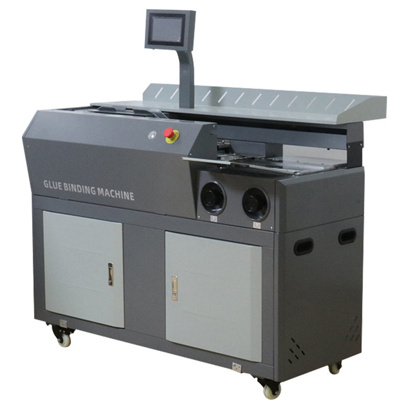 新品4606B全自动切纸机热熔胶标书装订机图文广告设S备TT300胶装_虎窝淘