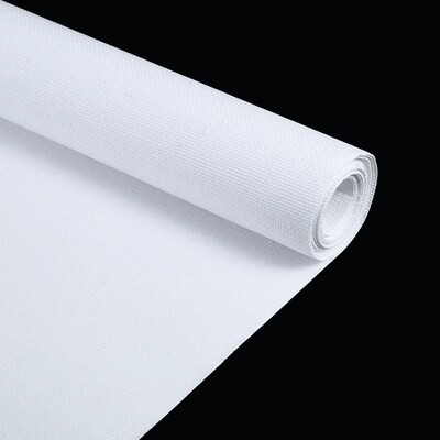 *1 Roll White Stretched Blank Canvas  Painting Oil Drawing C