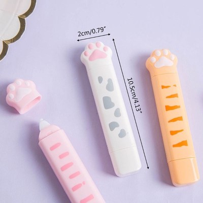Cute Cat Paw Roller Glue Correction Tape Stationery Correct