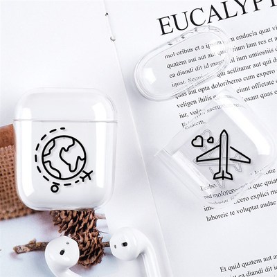 Earphone Case for Airpods 1 2 Cute Transparent Cartoon Wirel