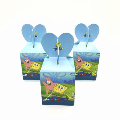 Kids Happy Birthday Party Decorations Sponge-Bob Tableware B