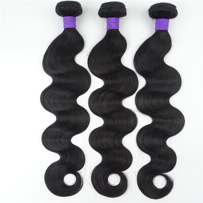 速发Peruvian Virgin Hair Body Wave 3 Bundles Human Hair Weav