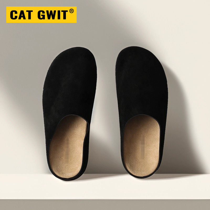 CAT GWIT勃肯包头半拖鞋男士新款外穿复古时尚百搭厚底包头半拖勃