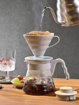 HARIO手冲咖啡壶套装V60滤杯滴漏分享壶滤纸咖啡器具入门户外