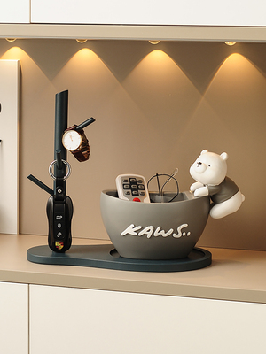 元宝入户鞋柜玄关钥匙置物架收纳摆件门口客厅家居装饰品乔迁礼品