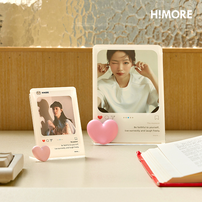 HIMORE海马体相框心动分享3/6寸相框亚克力办公室桌面摆件照片