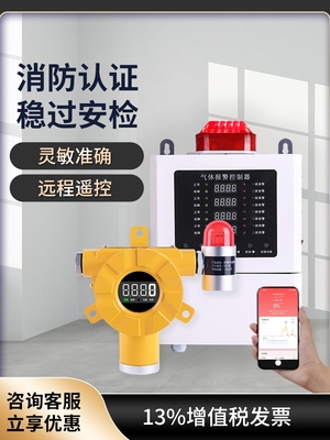 工业防爆可燃气体探测报警器氨氧有毒气硫化氢泄露商用浓度检测仪