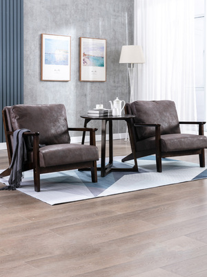 咖啡厅桌椅组合 网红单人沙发奶茶店休闲卡座沙发 办公洽谈沙发椅