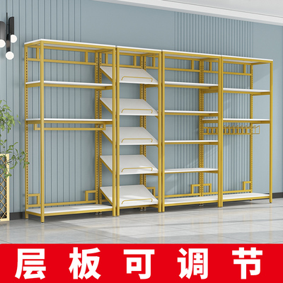 家纺店货架展示架布料床上用品展示柜四件套被子枕芯可调节置物架