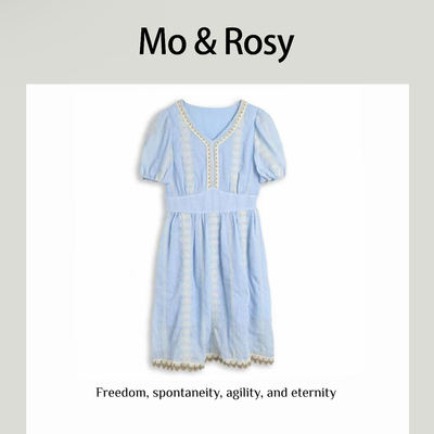 MO&ROSY【皓月千里】 气质百搭重工连衣裙MR417C043