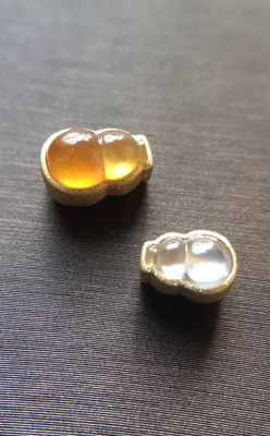 翡翠玻璃种葫芦路路通18k金