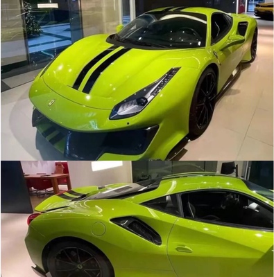 法拉利488pista彩条贴纸跑车改装