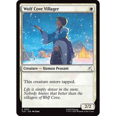 万智牌 wolf cove villager 狼湾村民 TLE 闪