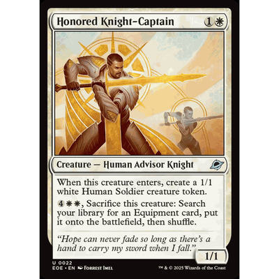 呆 荣耀骑士队长 Honored Knight-Capatin 平/闪 虚空边域 EOE