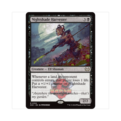 万智牌 龙葵收成师 Nightshade Harvester 暮悲邸:鬼屋惊魂指挥官