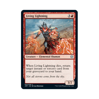 呆呆龙卡牌 万智牌 生体闪电 英文 JUMPSTART 红色